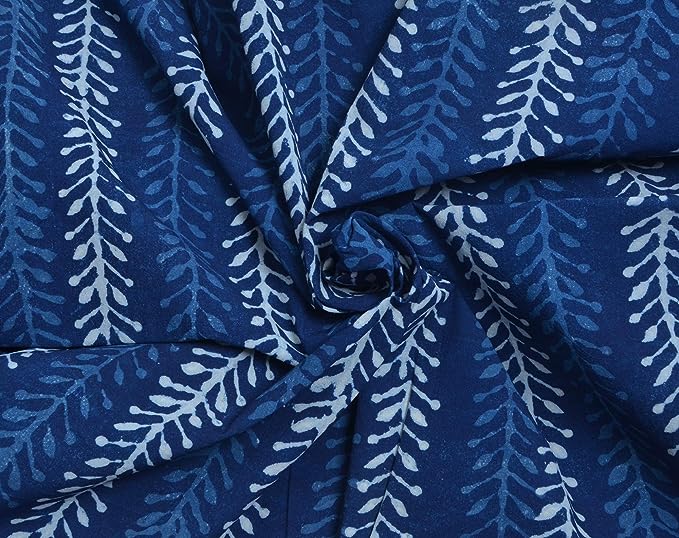 Indigo Arrow Print Cotton Fabric – Jaipur Hand Block